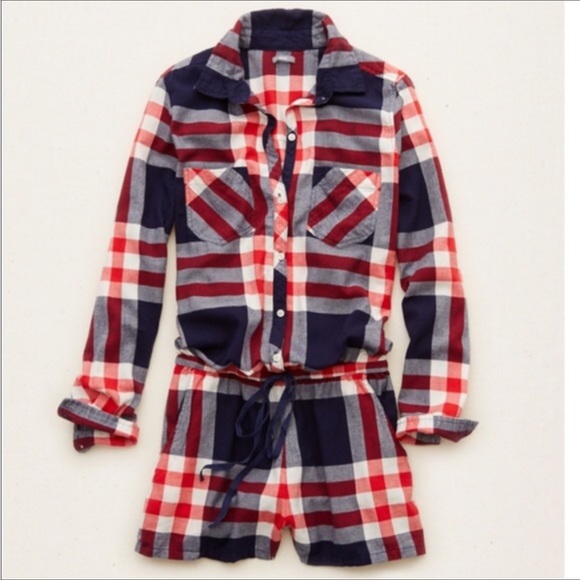 aerie | Intimates & Sleepwear | New Aerie Plaid Flannel Pajamalounge ...